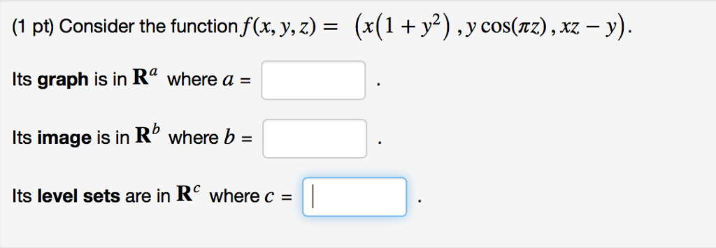 Solved (x(1+y2).ycos(m) , x-y). (1 pt) Consider the | Chegg.com Solved (x(1+y2).ycos(m) , x-y). (1 pt) Consider the | Chegg.com