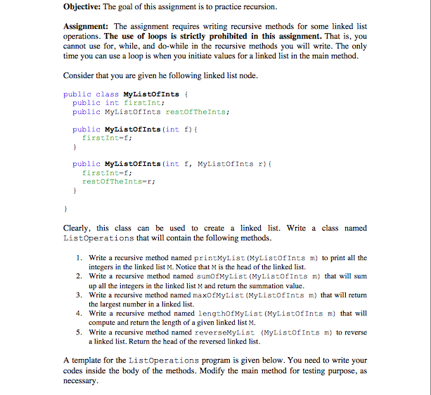Solved Objective: The goal of this assignment is to practice | Chegg.com