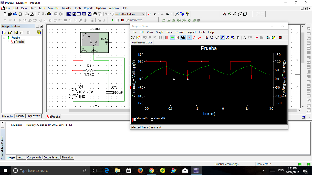 Solved Prueba-Multisim-prueba] File Edit View Place MCU | Chegg.com