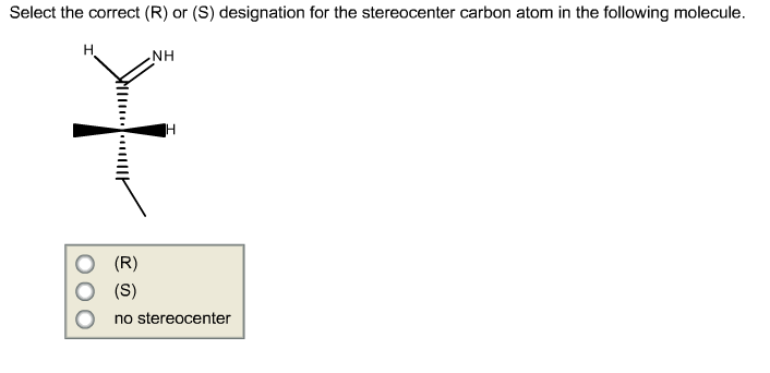 Solved Select the correct (R) or (S) designation for the | Chegg.com