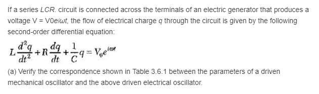 Solved If a series LCR. circuit is connected across the | Chegg.com