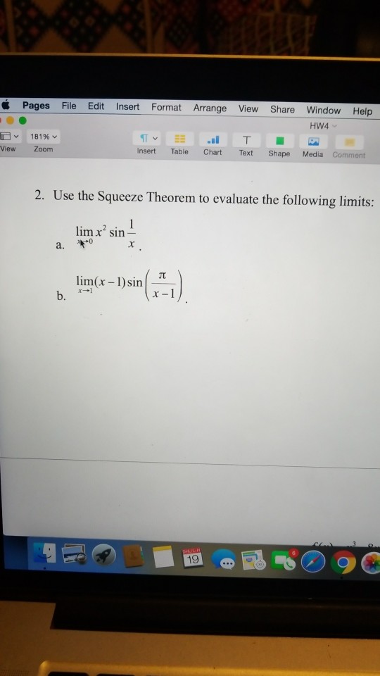 Solved Use the Squeeze Theorem to evaluate the following | Chegg.com