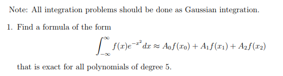 Solved Note: All integration problems should be done as | Chegg.com