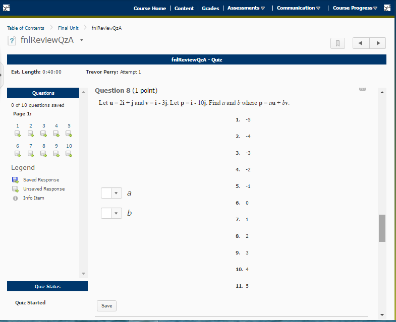 Solved Let u = 2i + j and v = i - 3j Let p = i - 10j. Find a | Chegg.com Solved Let u = 2i + j and v = i - 3j Let p = i - 10j. Find a | Chegg.com