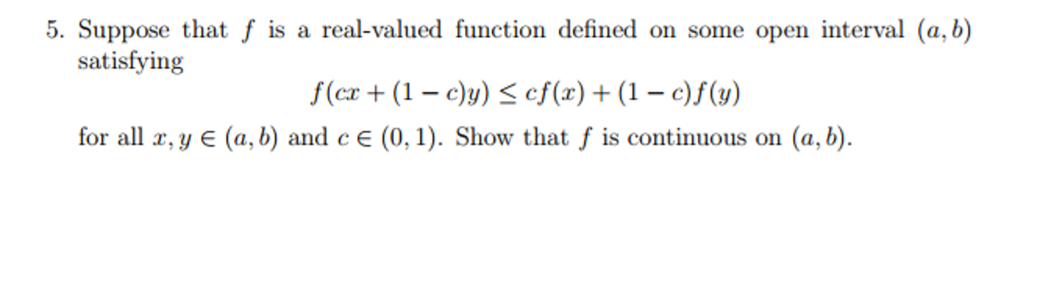 Suppose that f is a real-valued function defined on | Chegg.com