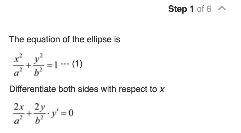 Solved 44 Show By Implicit Differentiation That The Tangent