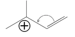 Solved This vinylic carbocation has an important resonance | Chegg.com