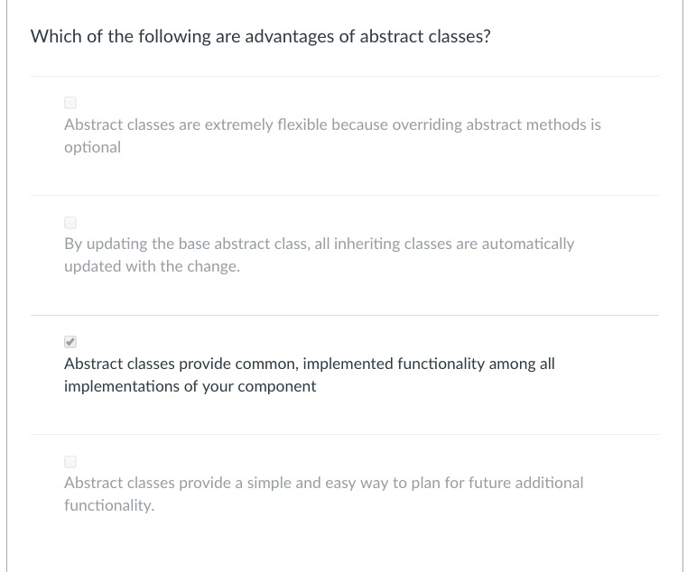 Solved Which of the following is NOT true regarding abstract | Chegg.com