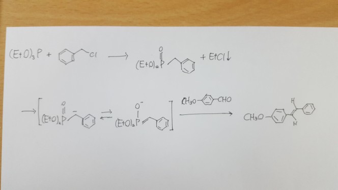 Solved This reaction is modified wittig reaction. After | Chegg.com