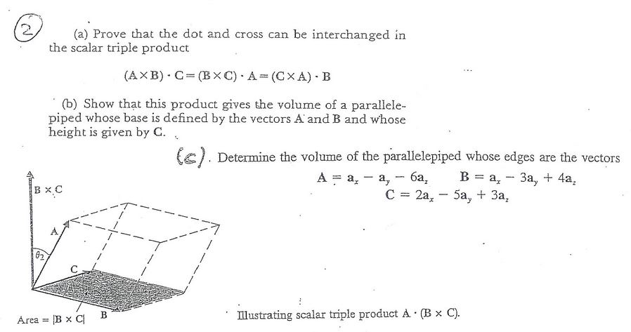 Solved (a) Prove that the dot and cross can be interchanged | Chegg.com