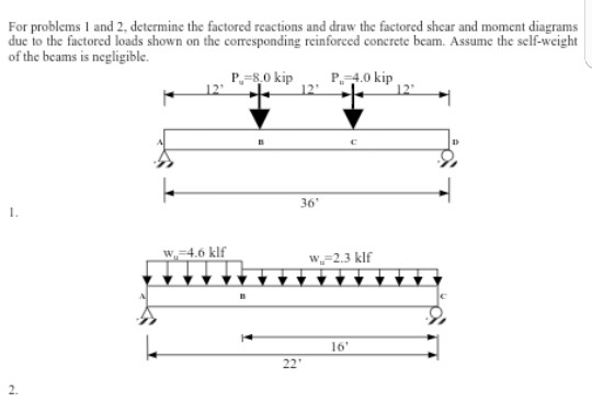 Solved For problems I and 2, determine the factored | Chegg.com