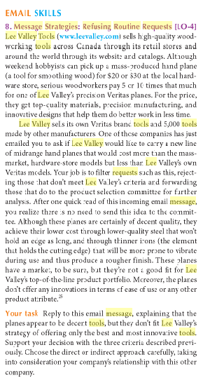EMAIL SKILLS SILO-41 8. Message Strategies: Refusing | Chegg.com