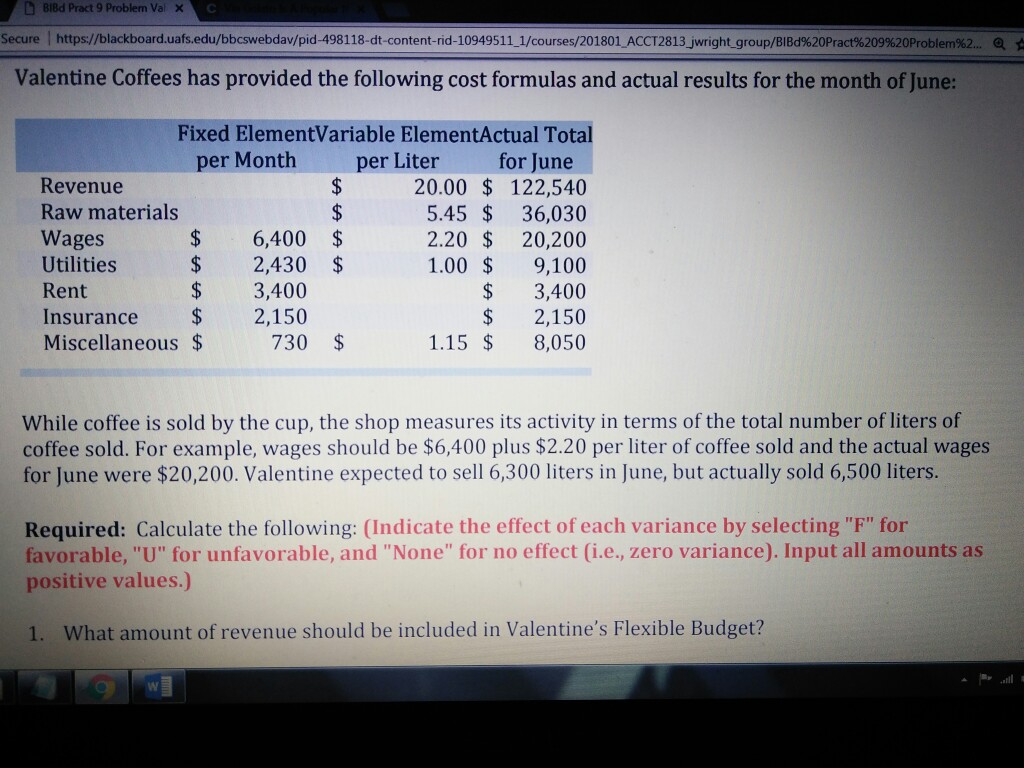 Solved BIBd Pract 9 Problem Val x Secure http://blackboard | Chegg.com
