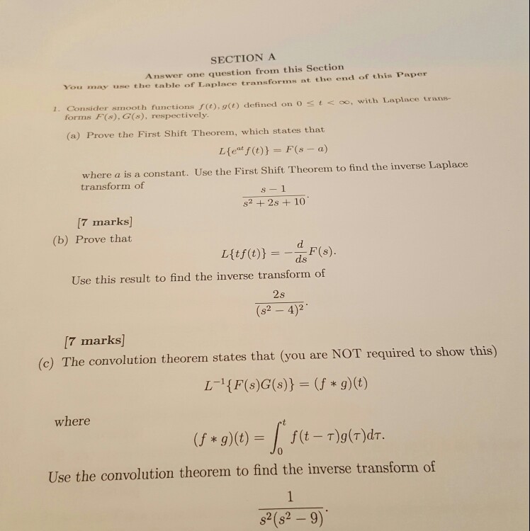 Solved Consider smooth functions f (t), g (t) defined on 0 | Chegg.com