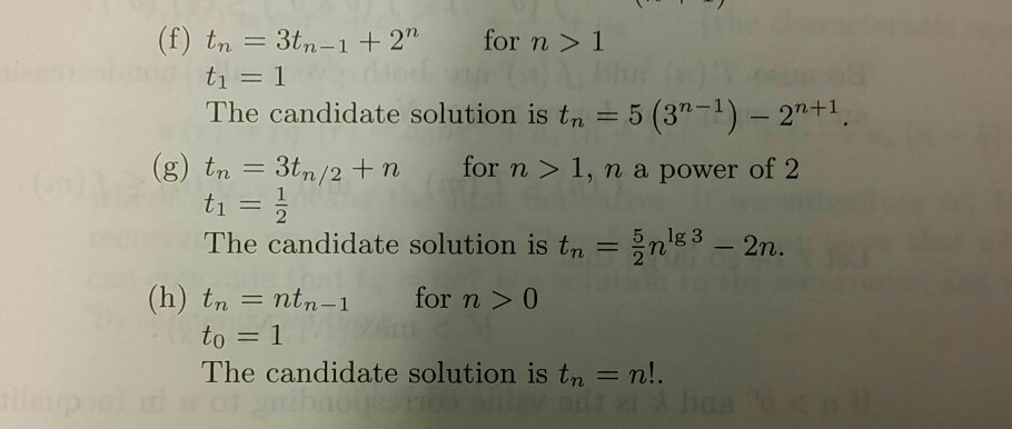 Solved Use induction to verify the candidate solution to | Chegg.com