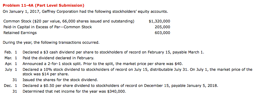 Solved Problem 11-4A (Part Level Submission) On January 1, | Chegg.com