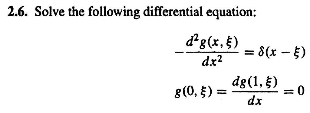 Solved 2.6. Solve the following differential equation: dx2 | Chegg.com