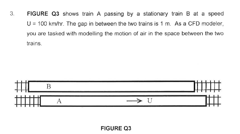 Solved 3. FIGURE Q3 shows train A passing by a stationary | Chegg.com