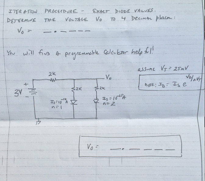 Solved in this case you need to determine the Exact diode | Chegg.com