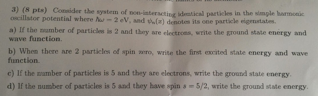 Solved Consider the system of non-interacting identical | Chegg.com