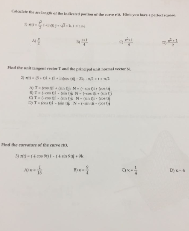 Solved Calculate the arc length of the indicated portion of | Chegg.com