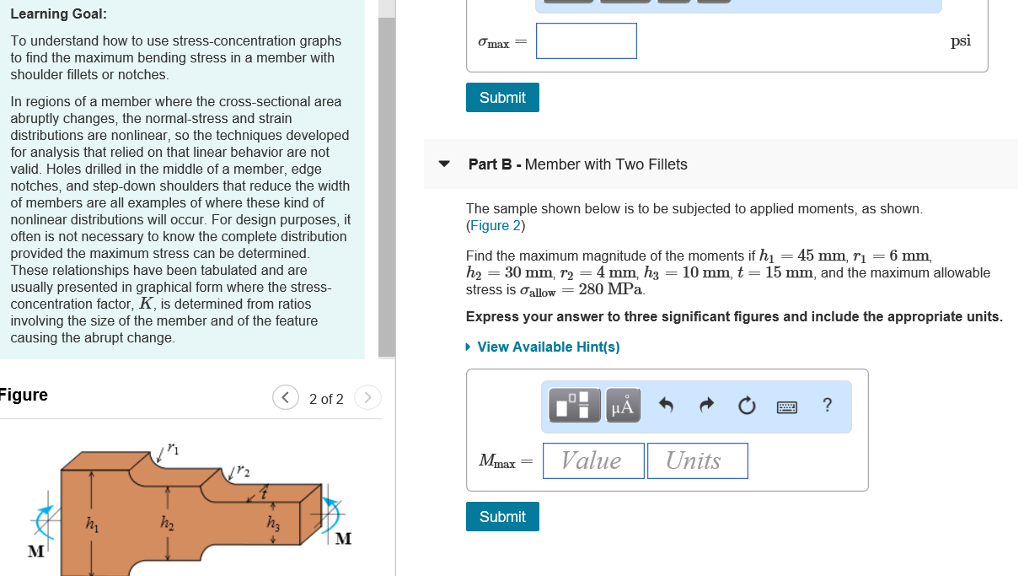 Solved Learning Goal Part A Member with Notched Edges To | Chegg.com