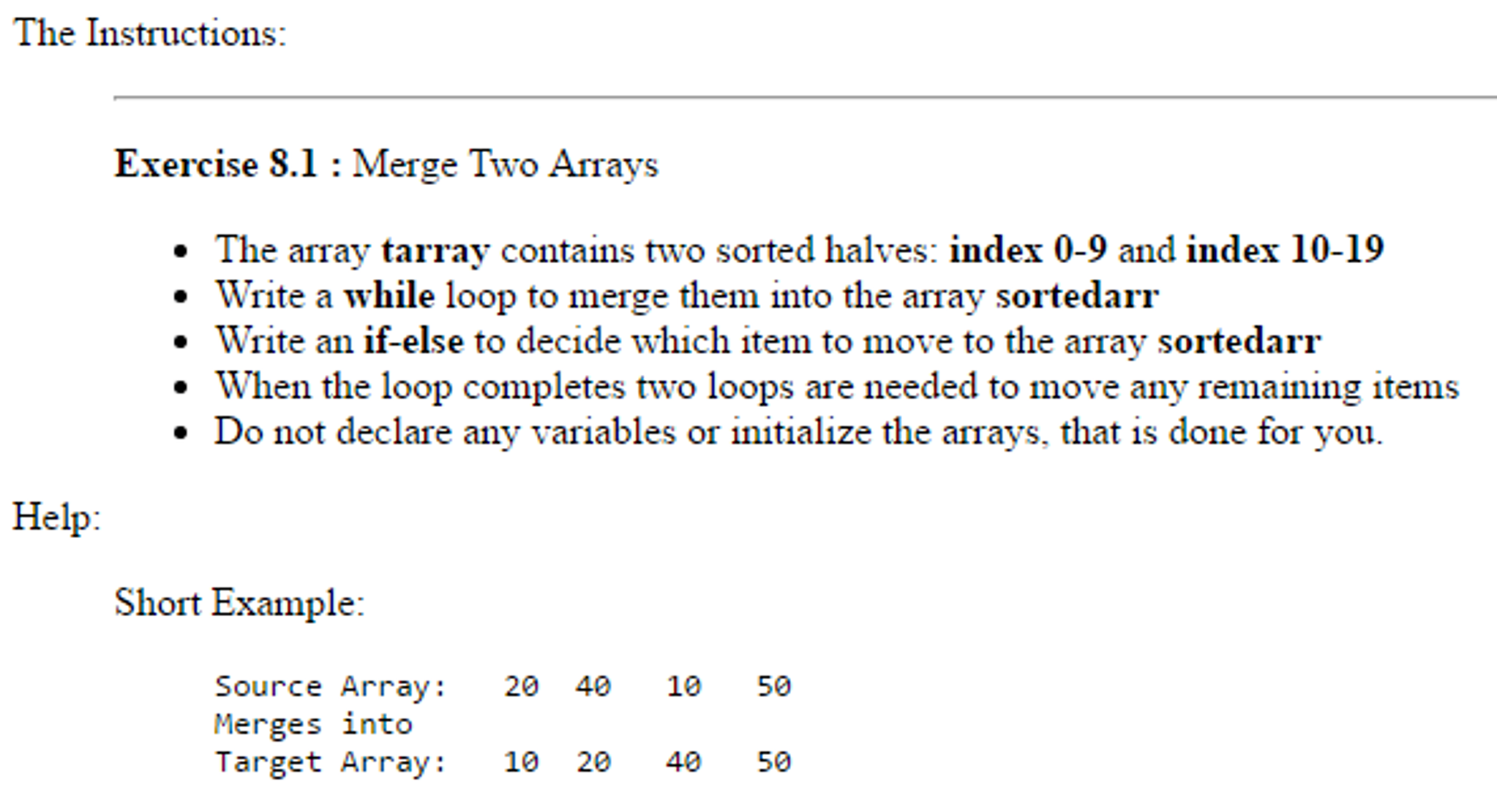 Solved The code to answer exercise 8.1 is below; however, it | Chegg.com
