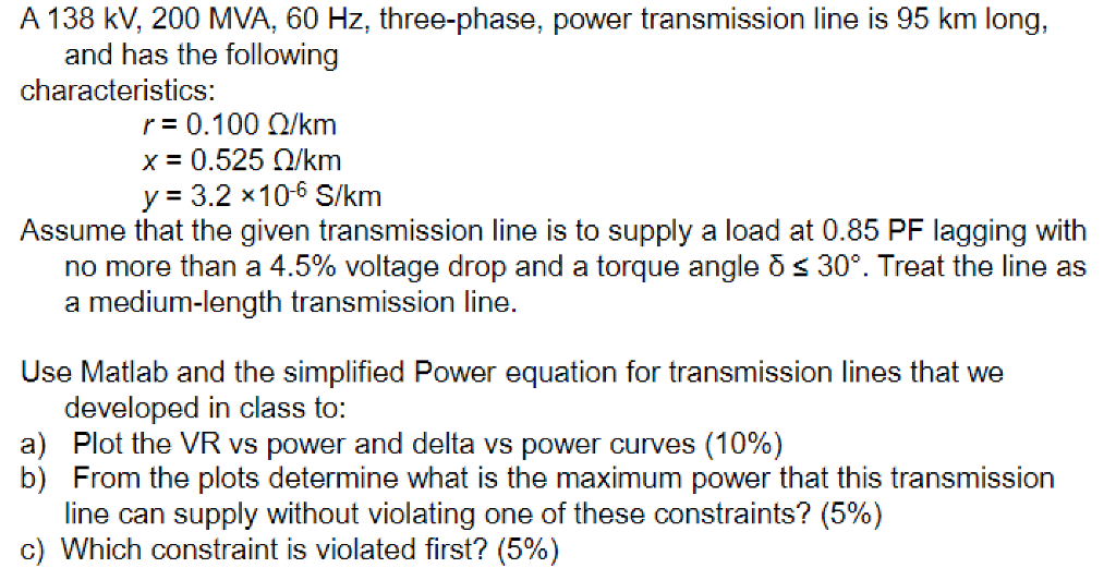 Solved A 138 kV, 200 MVA, 60 Hz, three-phase, power | Chegg.com