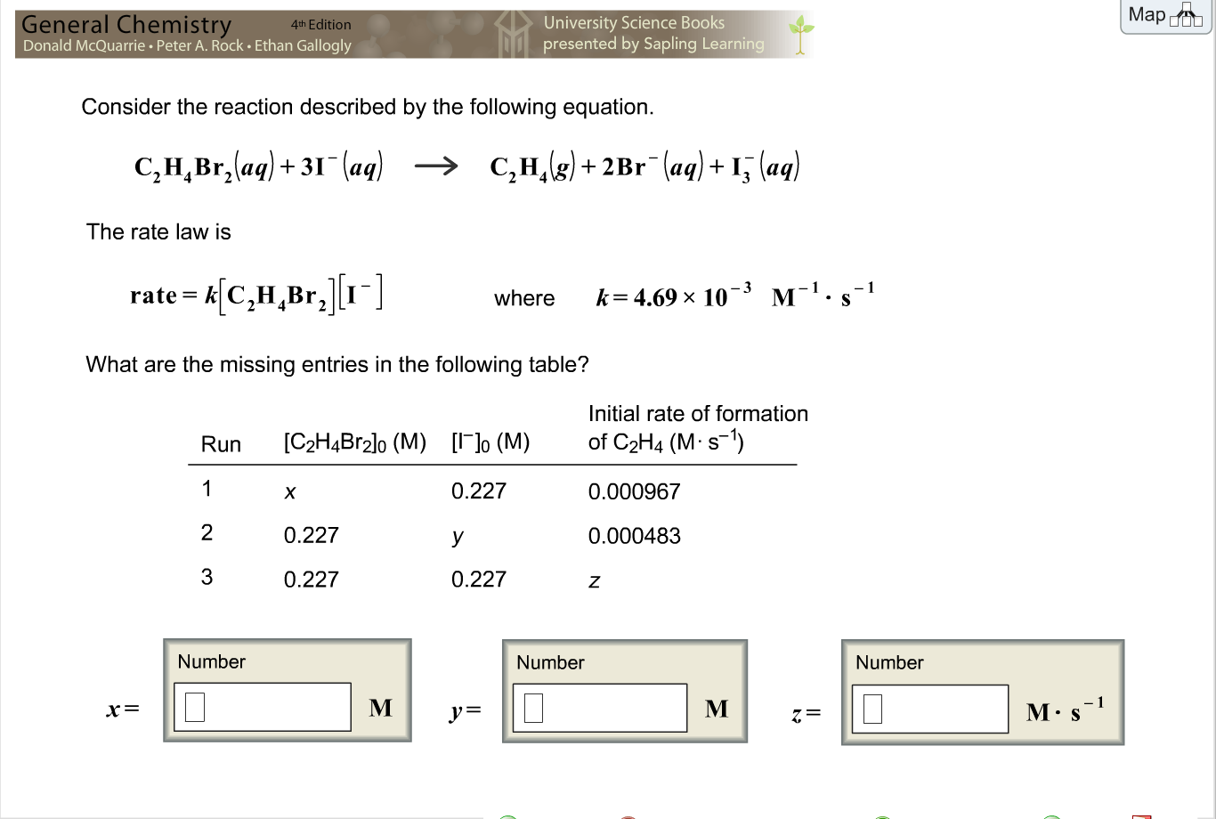 Solved Consider the reaction described by the following | Chegg.com