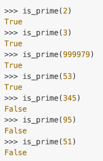 Solved Python Question 2a. is_prime: Re-write the | Chegg.com