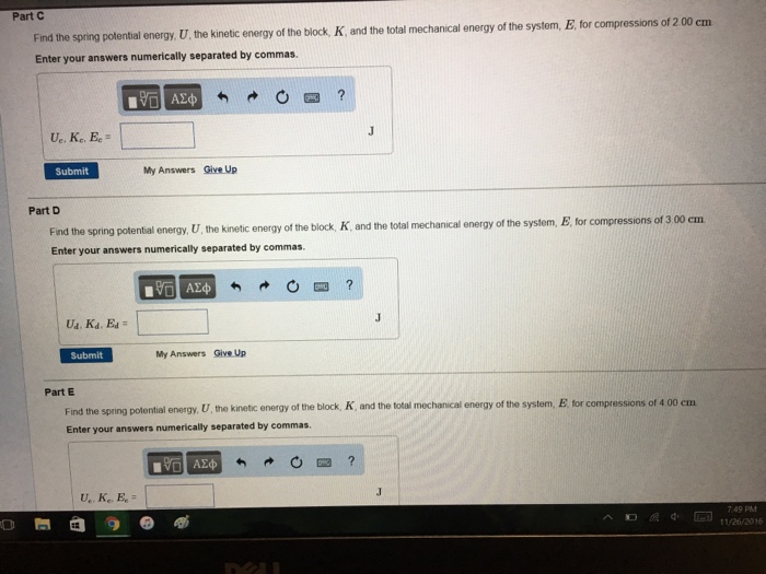 Solved Problem 8.28 A 1.55 kg block slides with a speed of | Chegg.com