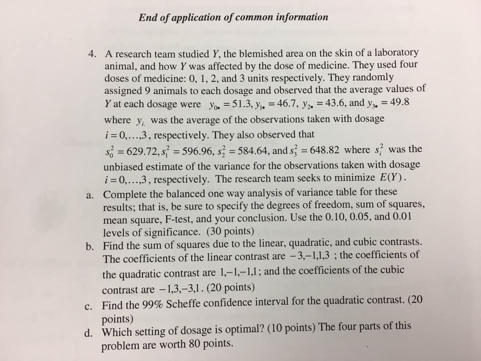 Solved End of application of common information 4. A | Chegg.com
