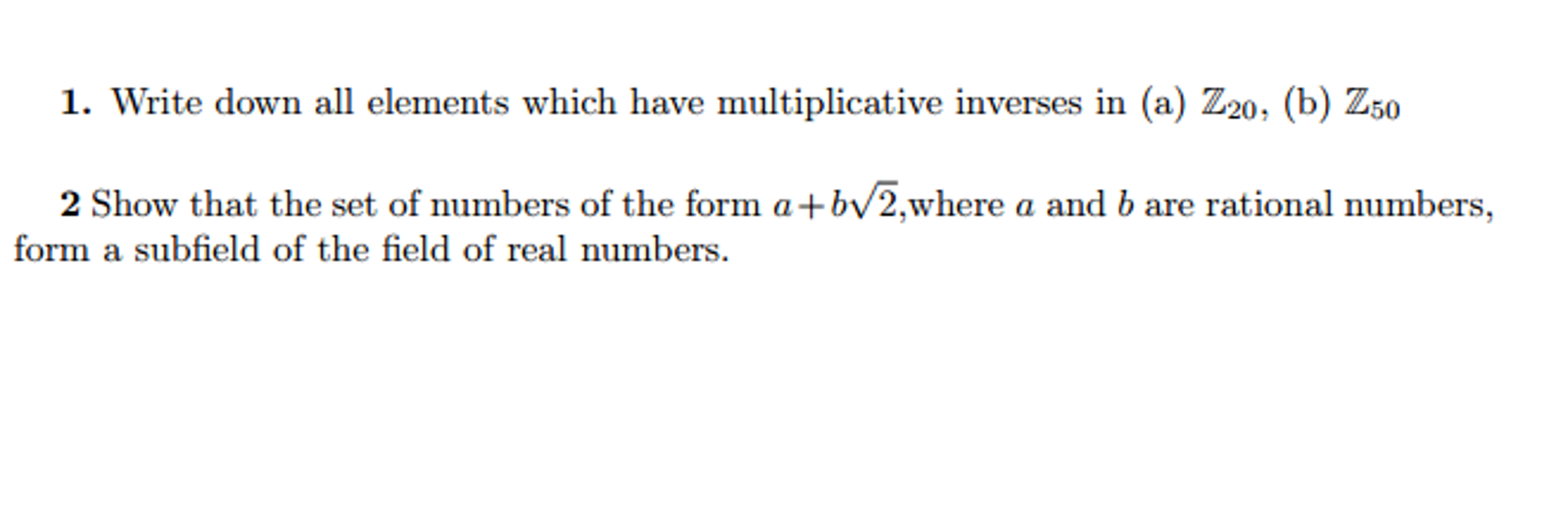 Solved Write down all elements which have multiplicative | Chegg.com