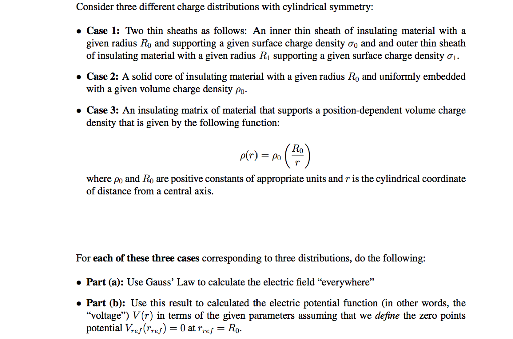 Solved Consider three different charge distributions with | Chegg.com