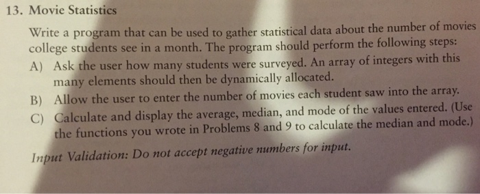 Solved Write a program that can be used to gather | Chegg.com