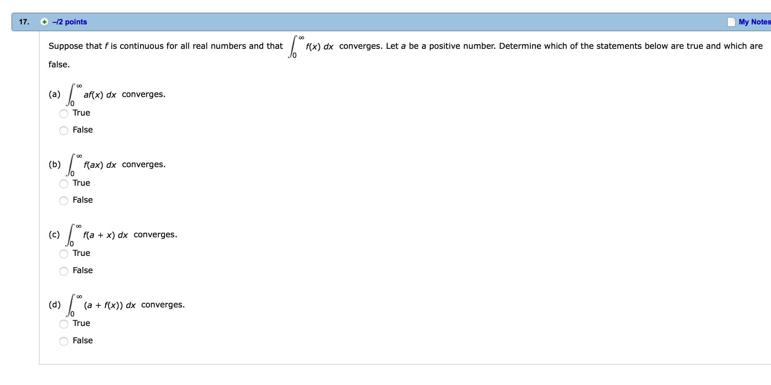 Solved Suppose that f is continuous for all real number and | Chegg.com