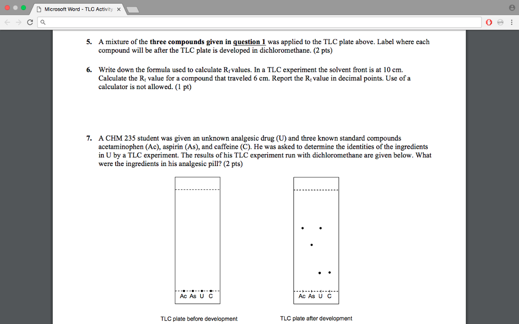 Solved A mixture of the three compounds given in question 1 | Chegg.com