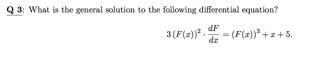 Solved What is the general solution to the following | Chegg.com