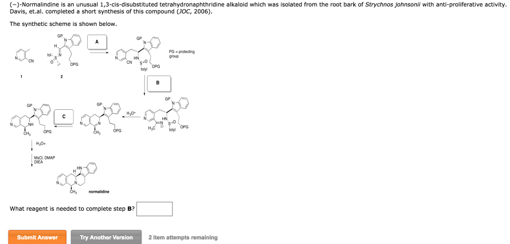 Solved (−)-Normalindine is an unusual 1,3-cis-disubstituted | Chegg.com