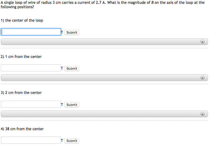 Solved A single loop of wire of radius 3 cm carries a | Chegg.com