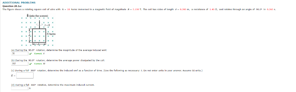Solved The figure shows a rotating square coil of wire with | Chegg.com