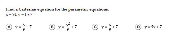 Solved Find a Cartesian equation for the parametric | Chegg.com