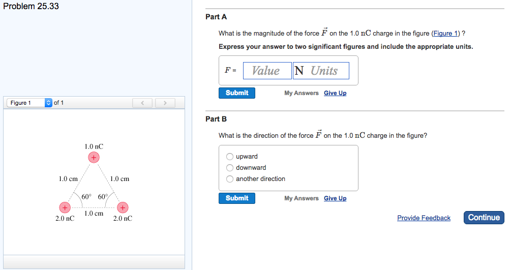 Solved Problem 25.33 Part A What is the magnitude of the | Chegg.com