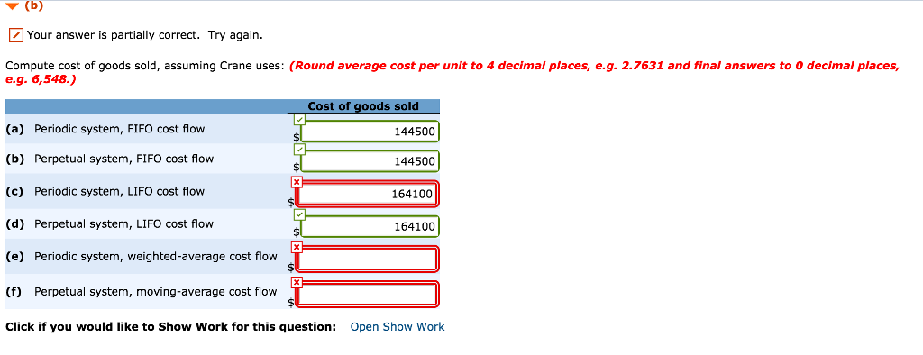 Solved Problem 8-6 (Part Level Submission) Crane Company is | Chegg.com
