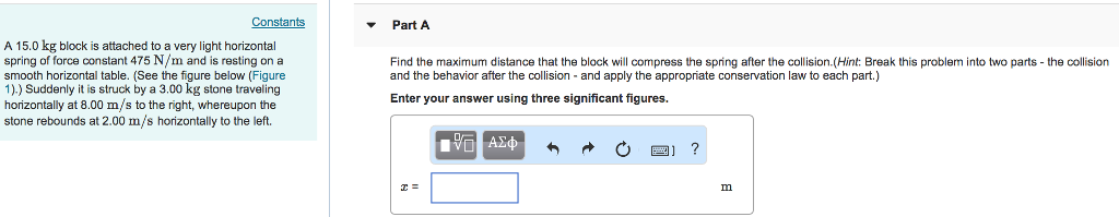 Solved Constants Part A A 15.0 kg block is attached to a | Chegg.com