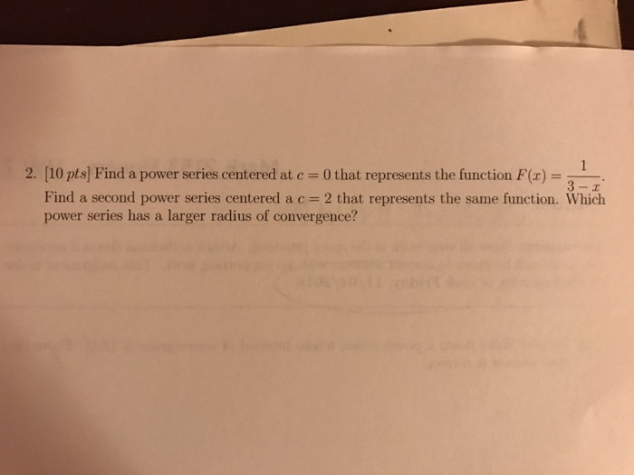 Solved Find a power series centered at c = 0 that represents | Chegg.com