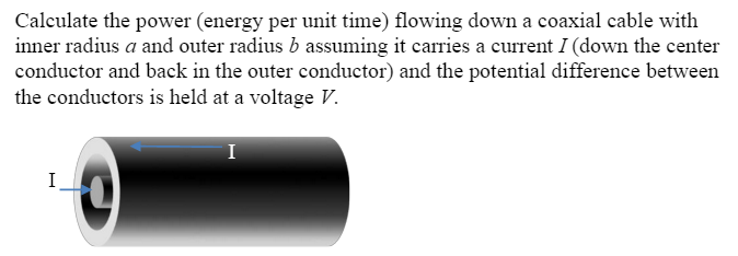 Solved Calculate the power (energy per unit time) flowing | Chegg.com