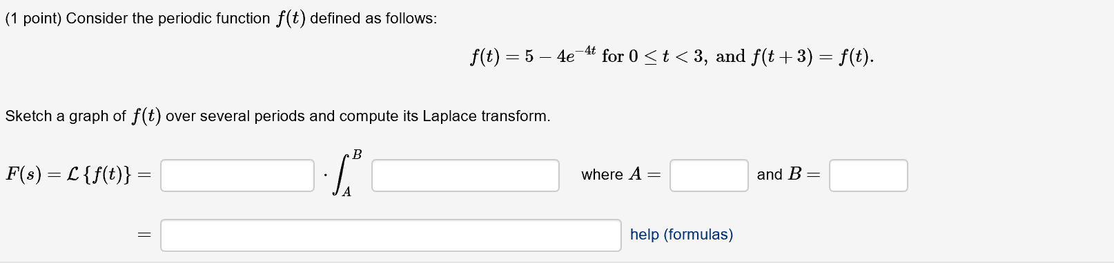 Solved Consider the periodic function f(t) defined as | Chegg.com
