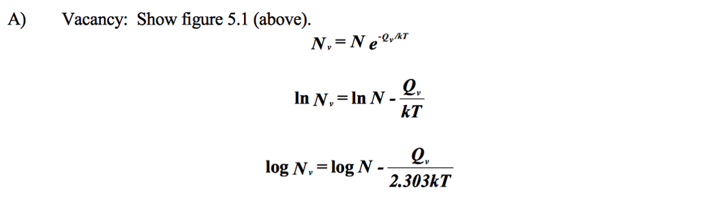 Solved Point defects question: Known that a self | Chegg.com