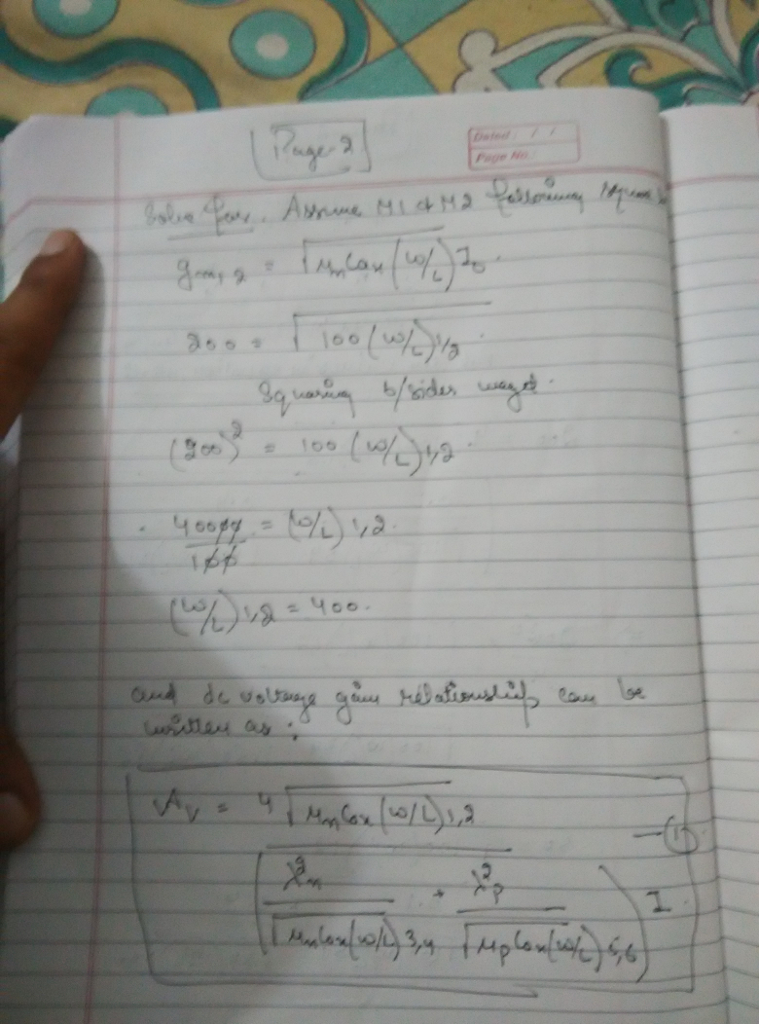 (Solved) - The MOS telescopic cascode of Fig. 10.41(a) is designed for ...